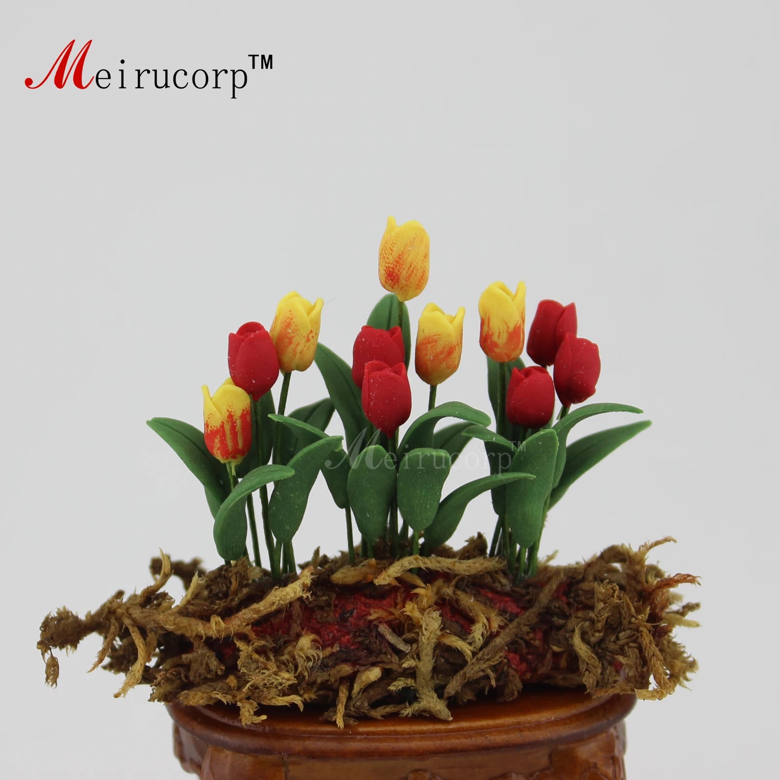 1:12 Scale Miniature Dollhouse Garden Plant Tulips Model – Small Jolly