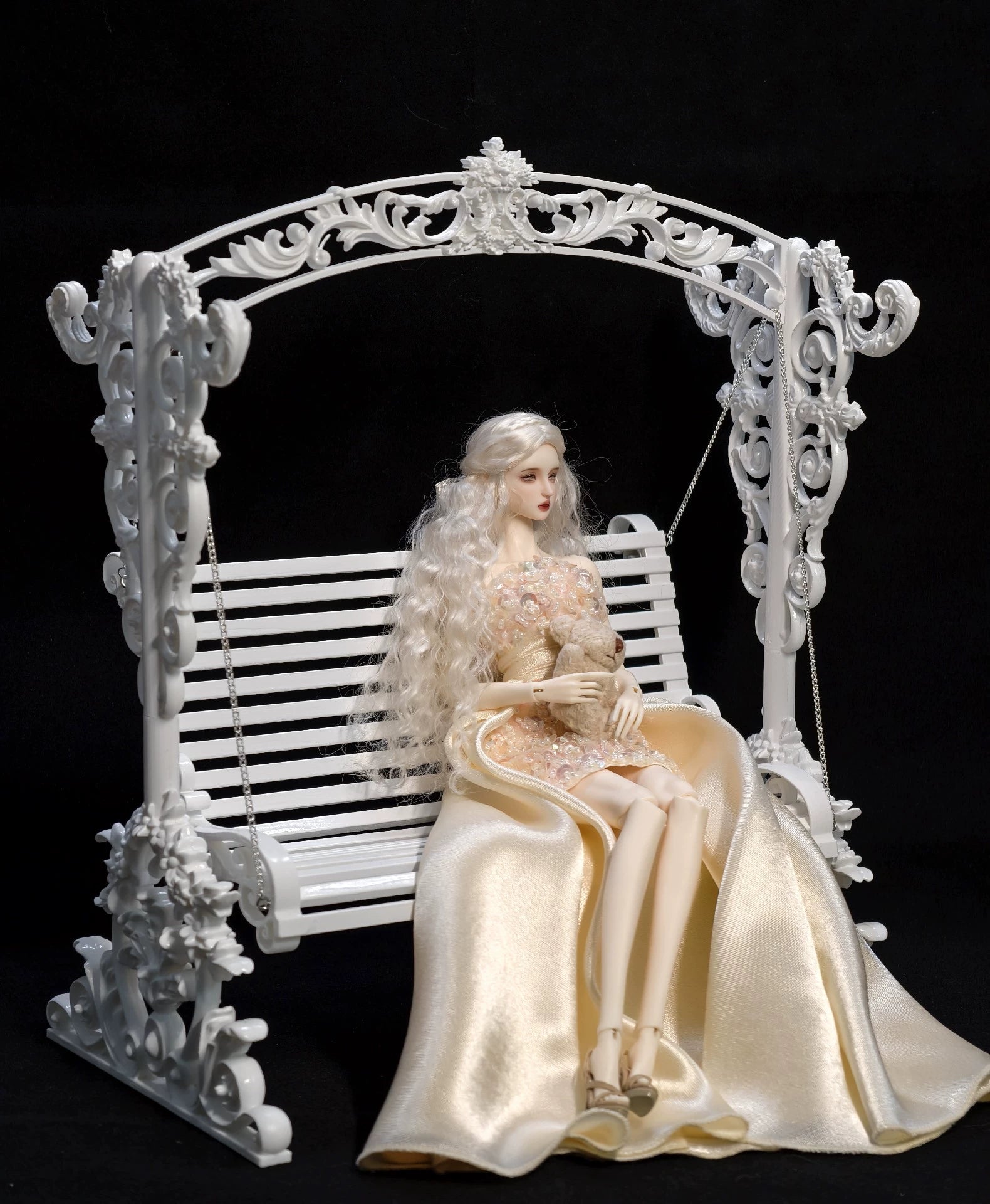 1:3 Scale 1:4 Scale 1:6 Scale 1:12 Scale BJD Doll Swing Chair Garden S ...